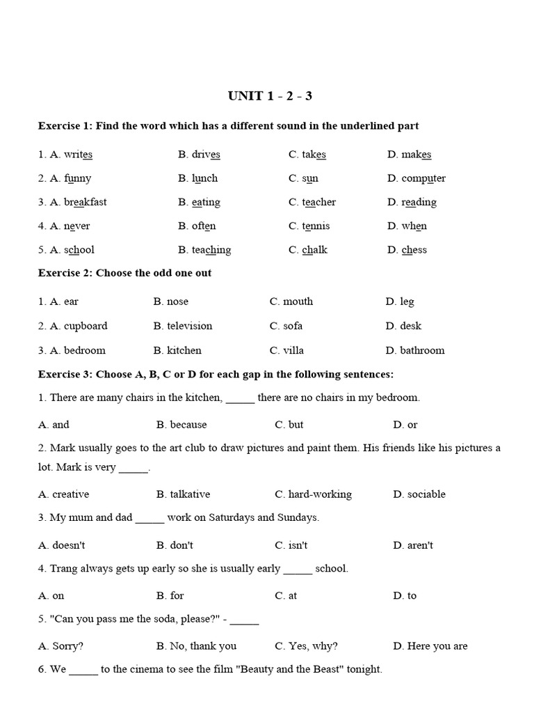 Unit 123 6 | PDF | Schools