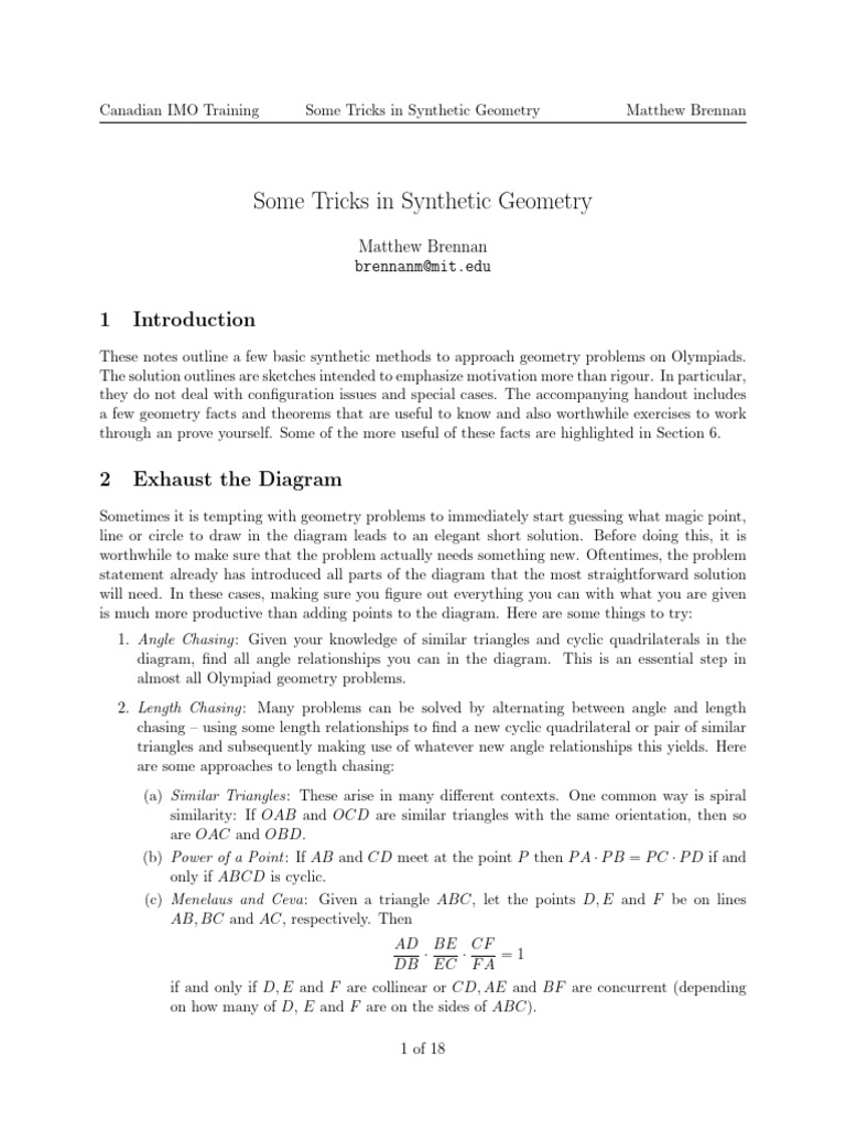 2017 Geometry | PDF | Triangle | Triangle Geometry