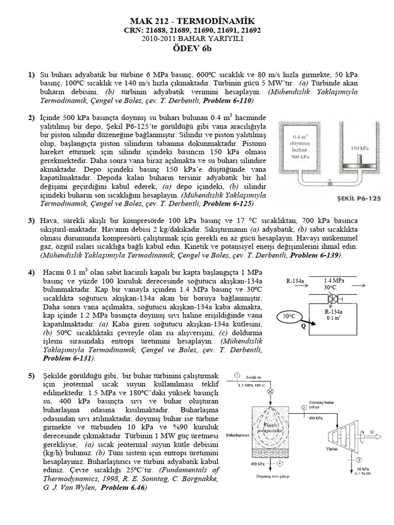 Termo 2010 11 Odev06b | PDF