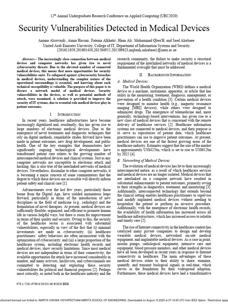 Security Vulnerabilities Detected MD | PDF | Computer Security | Security