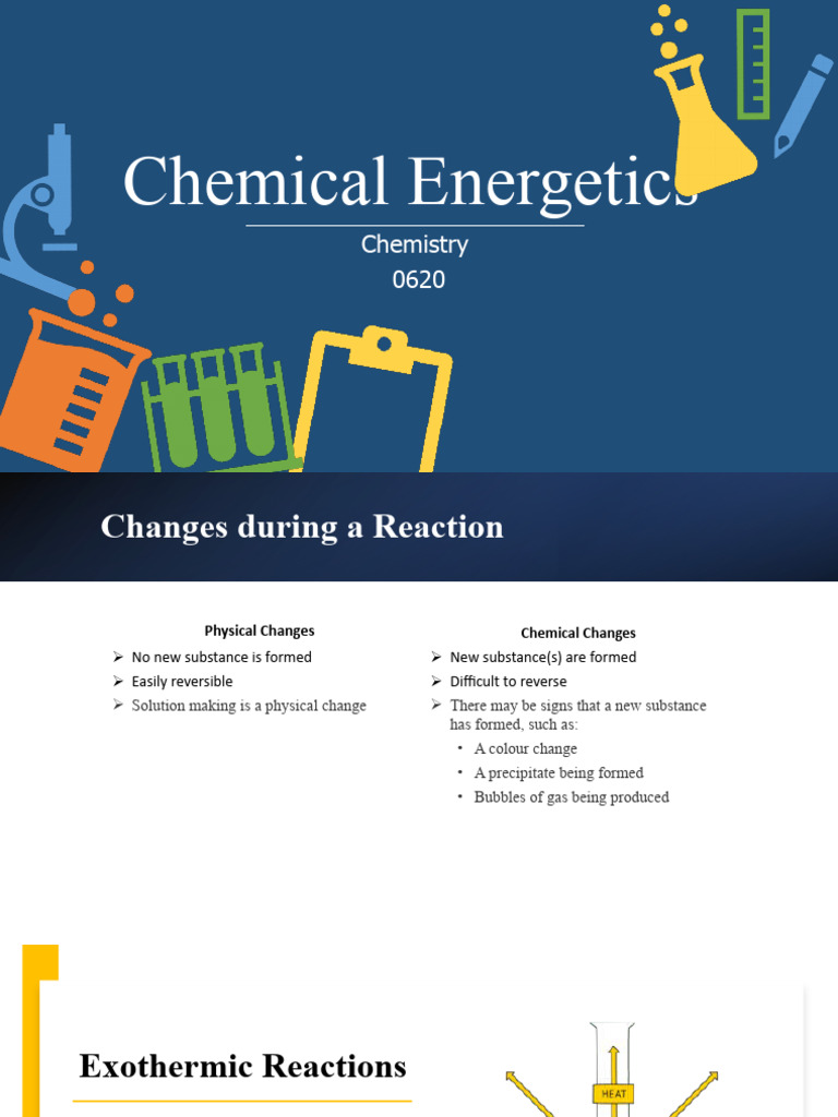 Chemical Energetics | Download Free PDF | Chemical Reactions | Chemistry