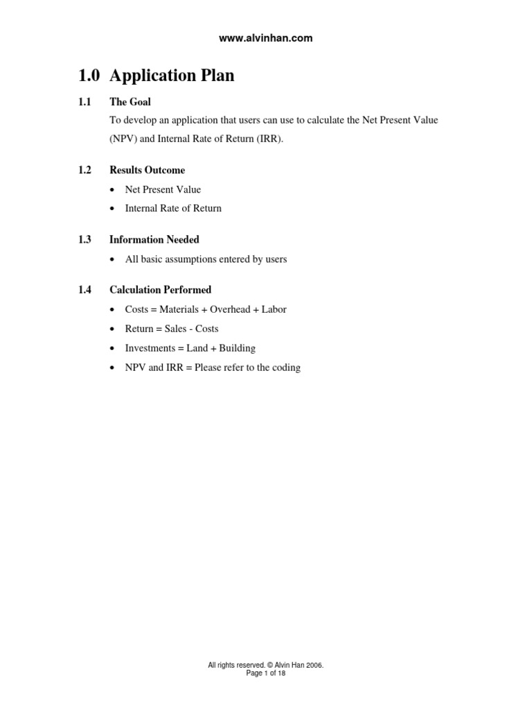 Aplikasi Excel NVP IRR | PDF | Internal Rate Of Return | Windows Registry