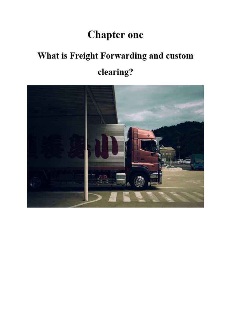 Custom Clearing and Freight Forwarding | PDF | Cargo | Bill Of Lading