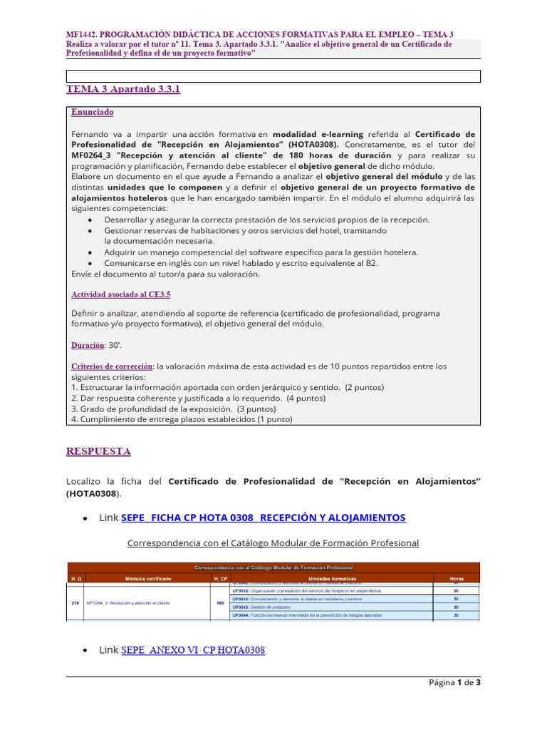 Actividad 3 - Tema 3 - Objetivo General y Proyecto - SFR | Descargar gratis PDF | Software ...