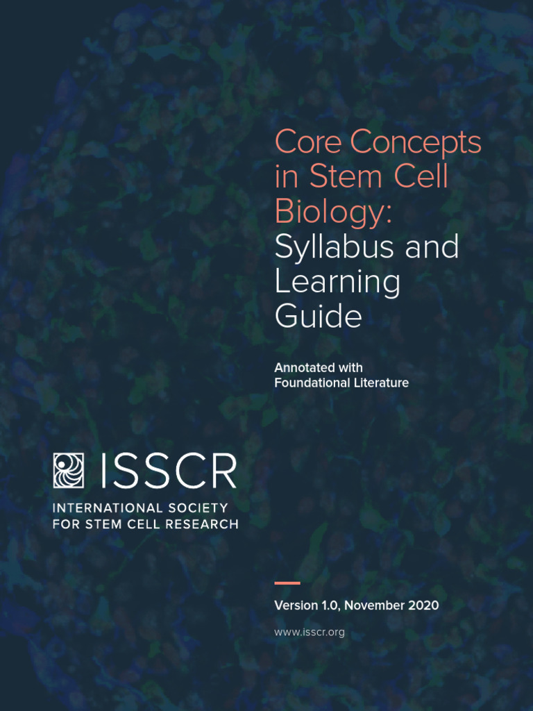 Stem Cell Biology Course Syllabus | PDF | Cell Potency | Stem Cell