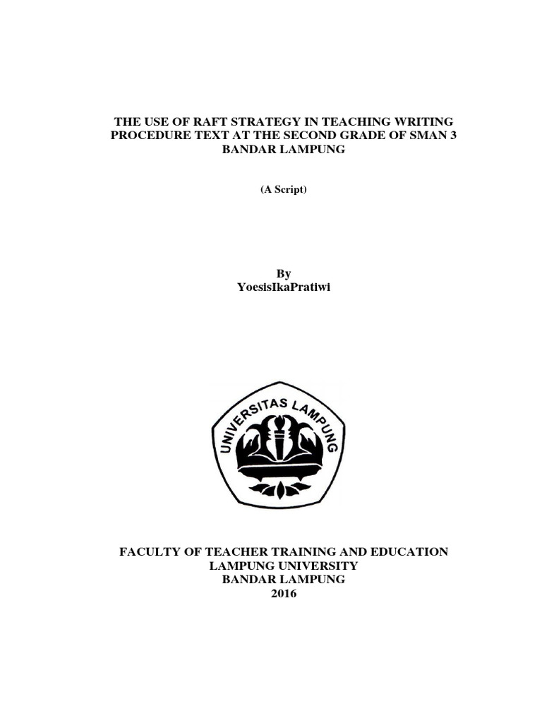RAFT Strategy for Teaching Writing | PDF | Evaluation Methods ...
