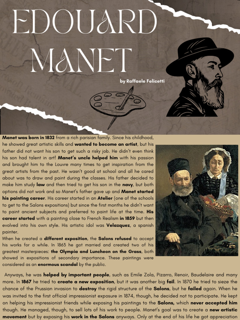 Edouard Manet (Breakfast On The Grass) | Download Free PDF ...