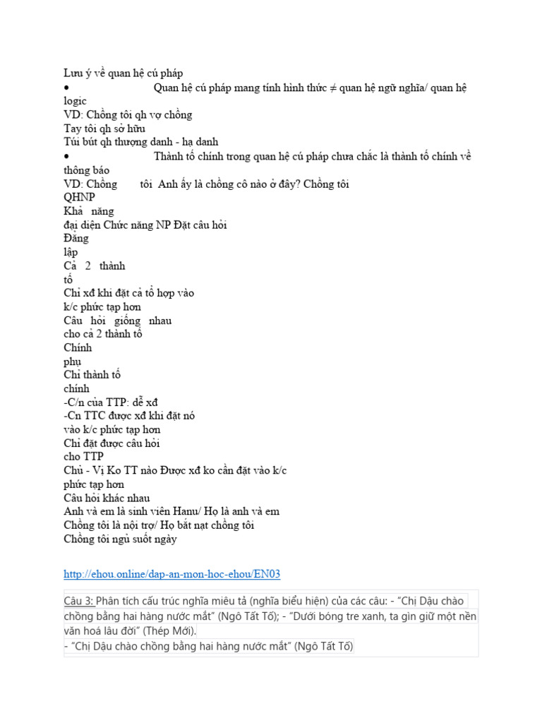 Quan He Cu Phap | PDF