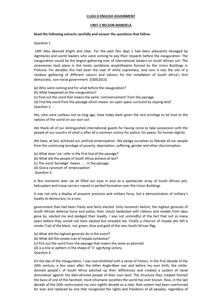 2 Nelson Mandela Assignment | Download Free PDF | Nelson Mandela