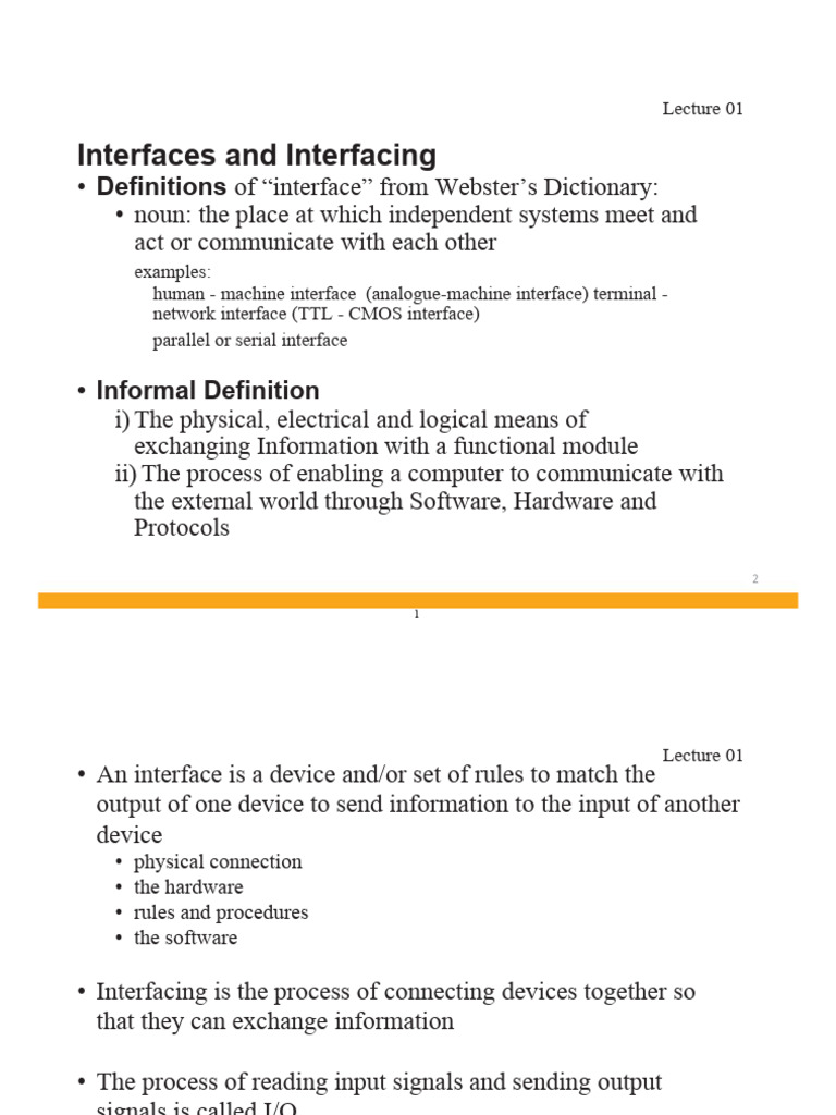 002 CSE491 Introduction To Interfacing Lec 2 | PDF | Usb | Office Equipment