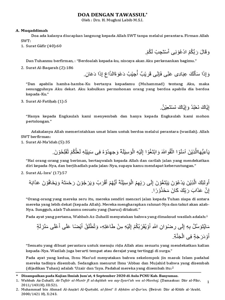 Dokumen Dari Mughni Labib | PDF | Agama & Spiritualitas