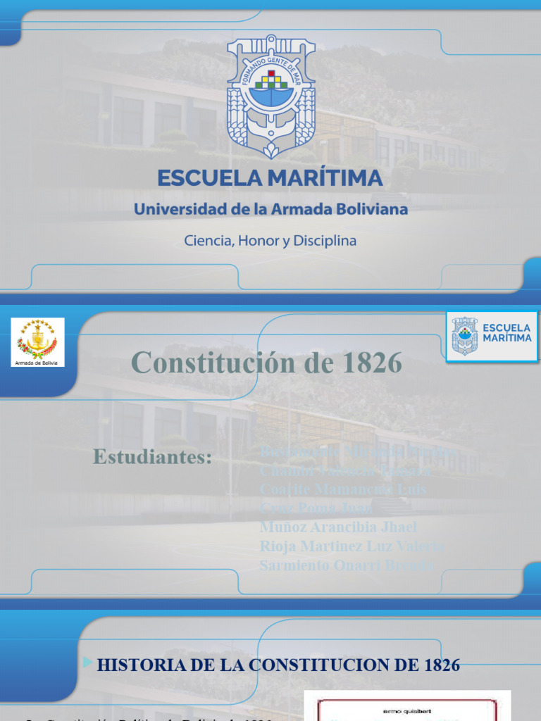 TODO Constitucion 1826 | PDF | Bolivia | Constitución