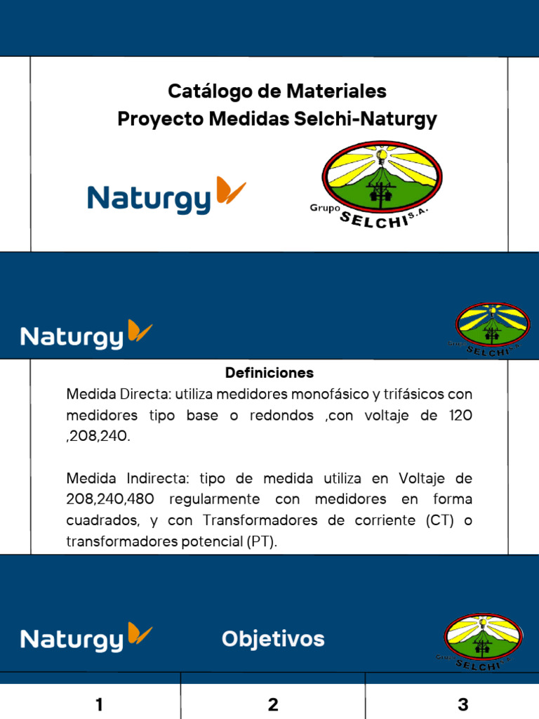 Catalogo Materiales Proyecto Medidas Selchi-Naturgy | Descargar gratis PDF | voltaje ...