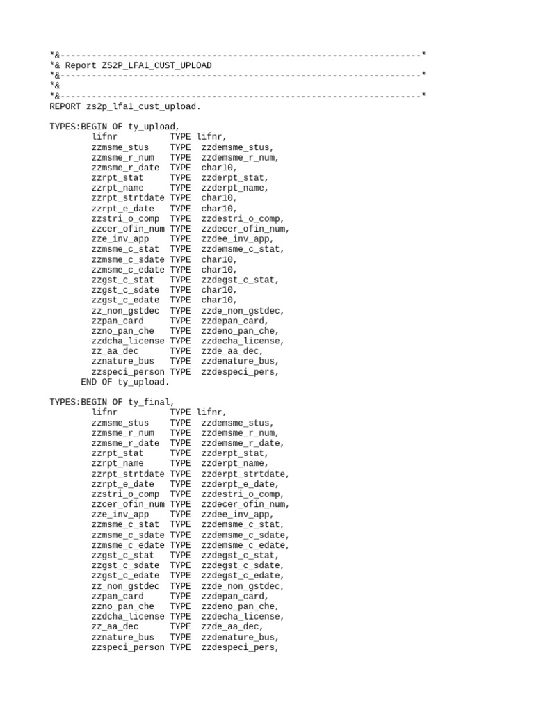 SAP Vendor Data Upload | PDF | Computing | Computer Programming