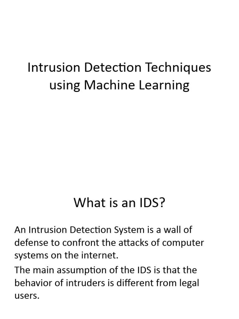 Intrusion Detection Using ML | PDF | Artificial Neural Network | Support Vector Machine