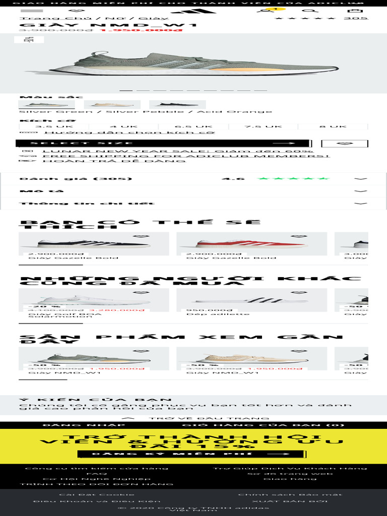 Adidas Giày NMD - W1 - Màu Xanh Lá Adidas Vietnam | PDF