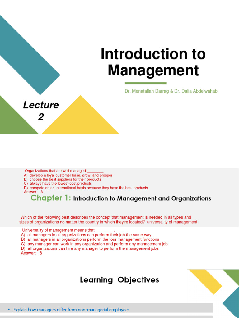 Lec 2 | PDF | Leadership | Goal