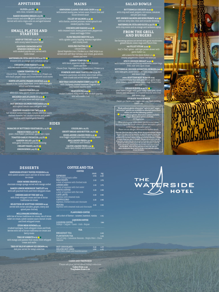 Waterside Main Menu Apr 24 | PDF | Hamburgers | French Fries