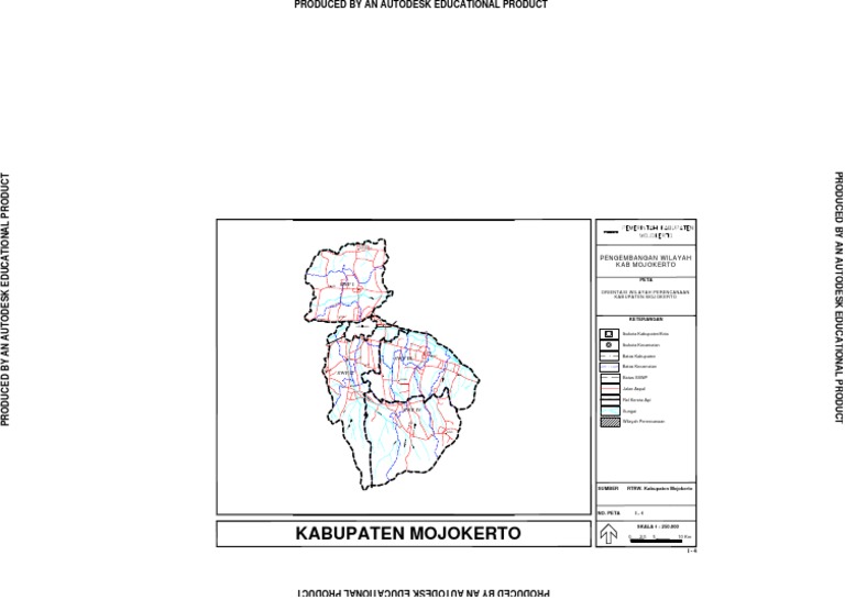 Mojokerto Kabupaten - DWG Model | PDF