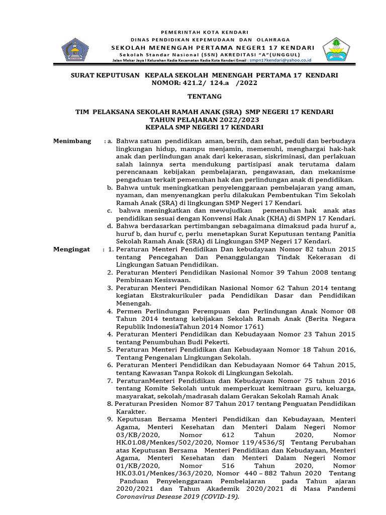 1.heriani SK - Sra-2022-2023 | PDF | Kesehatan Holistik | Gaya Hidup