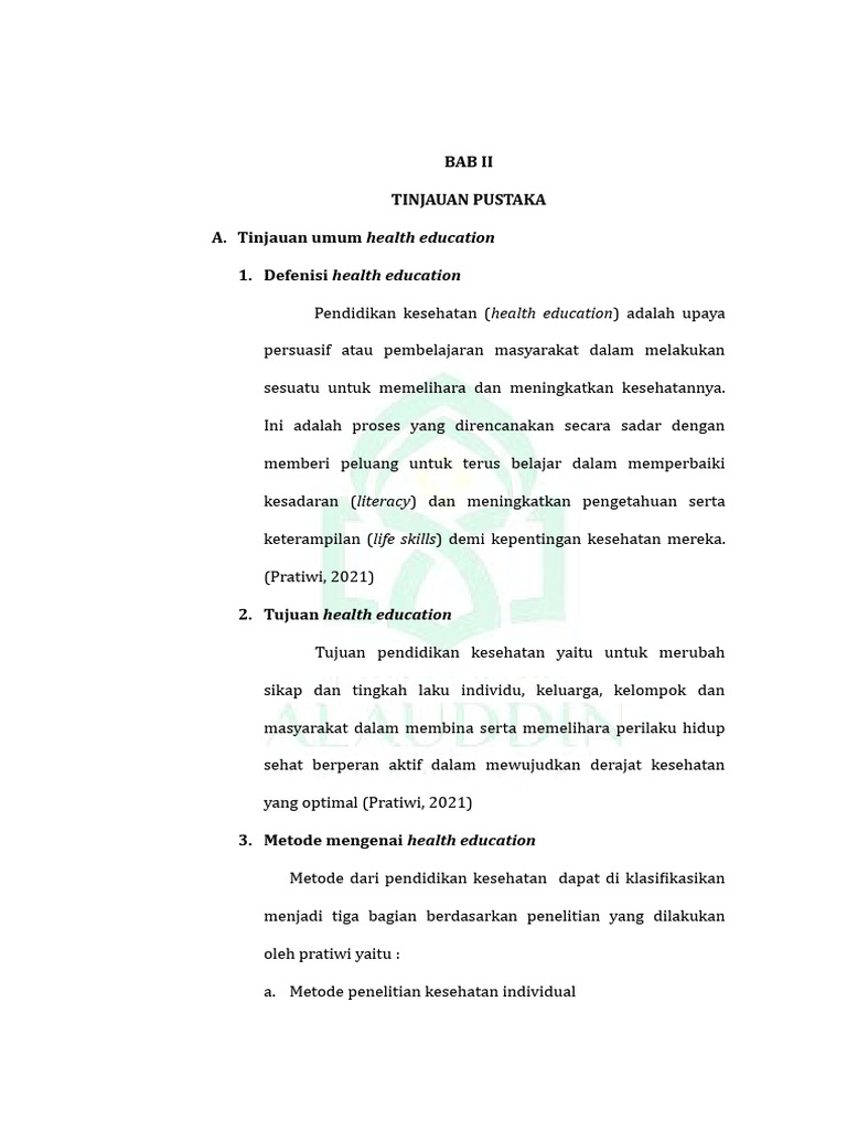 Bab Ii Tinjauan Teoritis | PDF