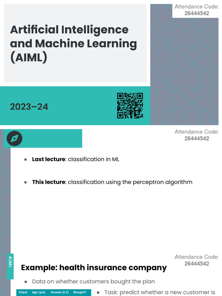 Lecture1 Slides 1 | PDF | Statistical Classification | Machine Learning