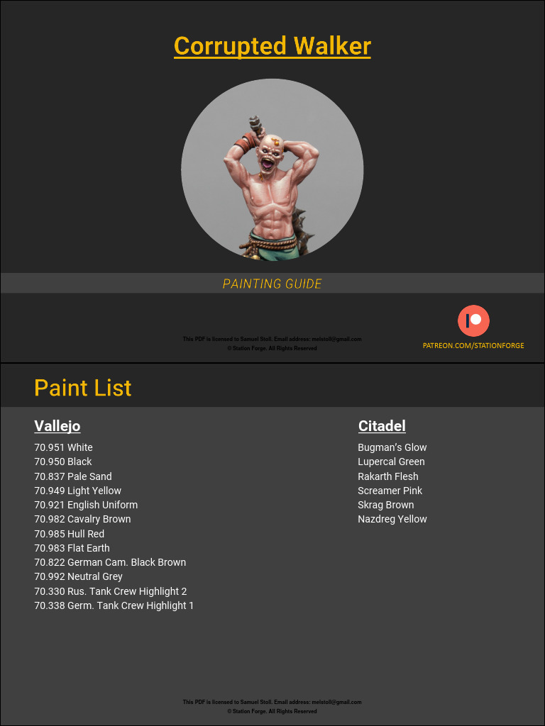 Corrupted Walker - Painting Guide | PDF