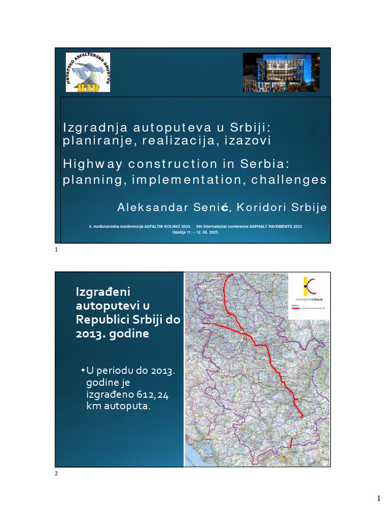 Izgradnja Autouteva Srbija | PDF