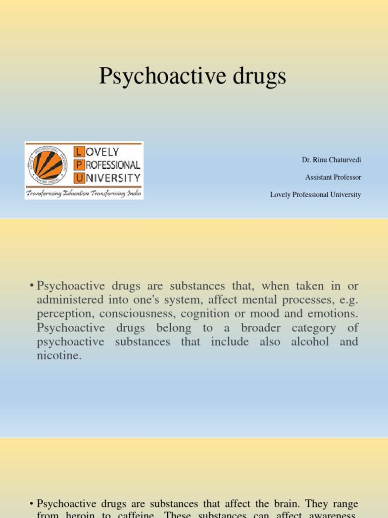 Psychoactive Drugs | PDF | Psychoactive Drugs | Stimulant