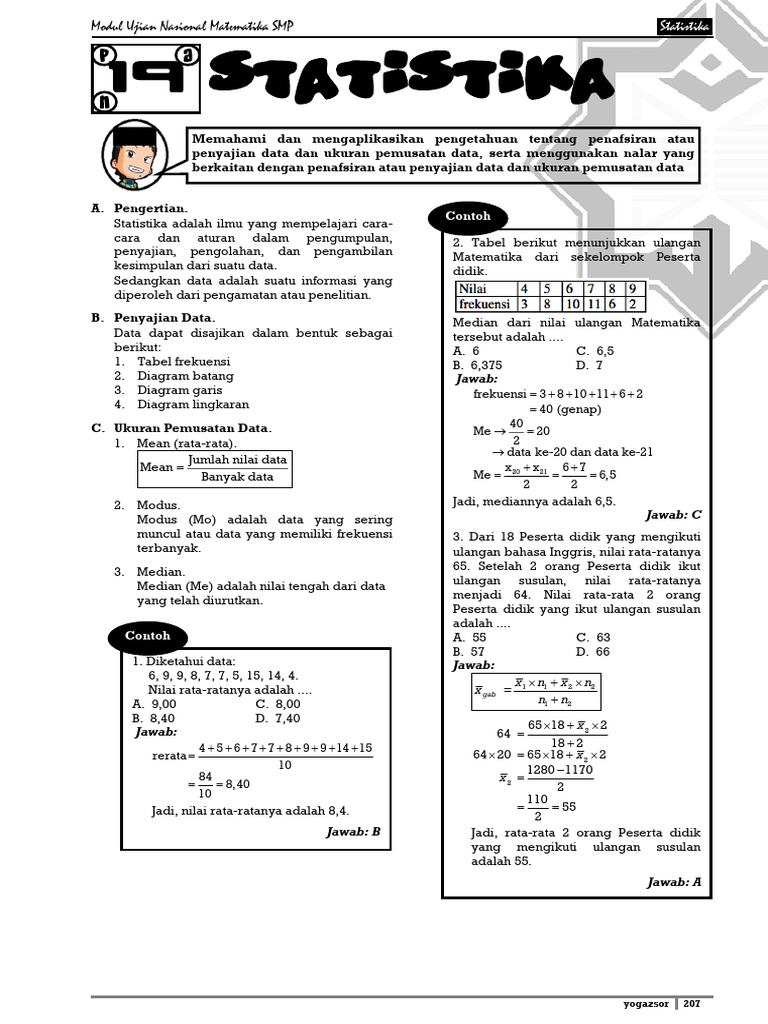 Statistika Kelas 8 24 | PDF