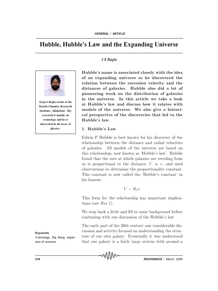 Hubble's Laws | Download Free PDF | Metrology | Nature