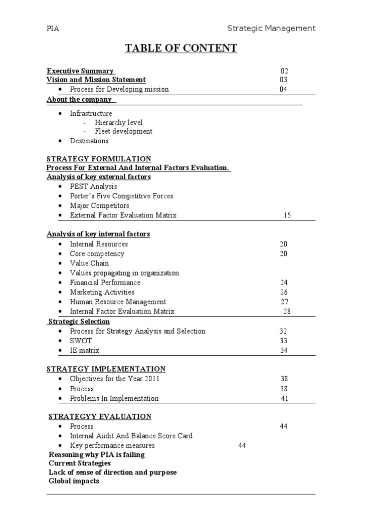 Cpp Report3 Strategic Management Airlines 
