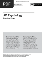 AP Psychology Practice Exam Insights | PDF | Psychology | Memory