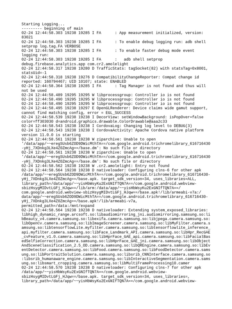 Firebase Analytics Debug Logging | PDF | Java (Programming Language ...