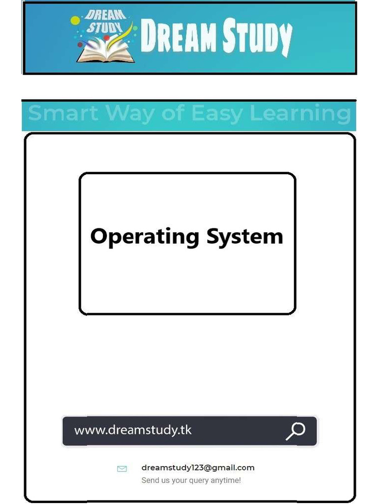 Full Operating System Notes (WWW - Dreamstudy.tk) | PDF