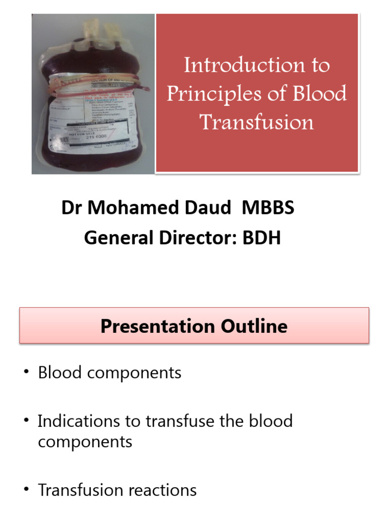 Blood Transfusion Principles Overview | PDF | Blood Transfusion | Blood ...