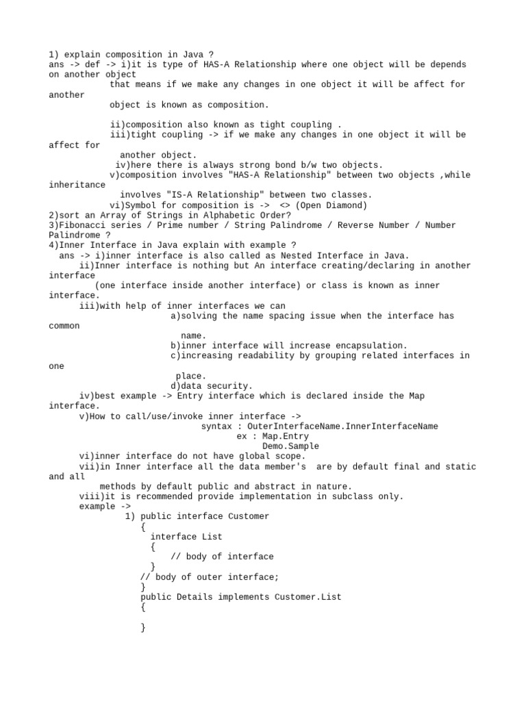 Protectsoft Important Questions and Ans | PDF | Class (Computer Programming) | Method (Computer ...