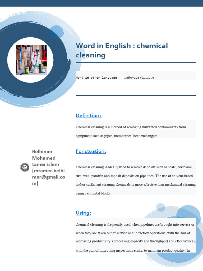 Chemical Cleaning | PDF