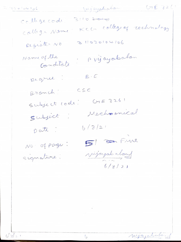 311020104106, Vijayabalan, Ge 8261 | PDF