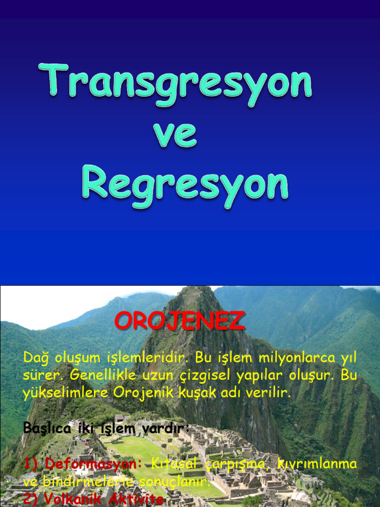 Trangresyon, Regresyon Ve Uyumsuzluklar | PDF