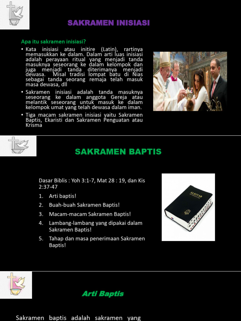 Sakramen Inisiasi | PDF | Filsafat | Kesehatan Holistik