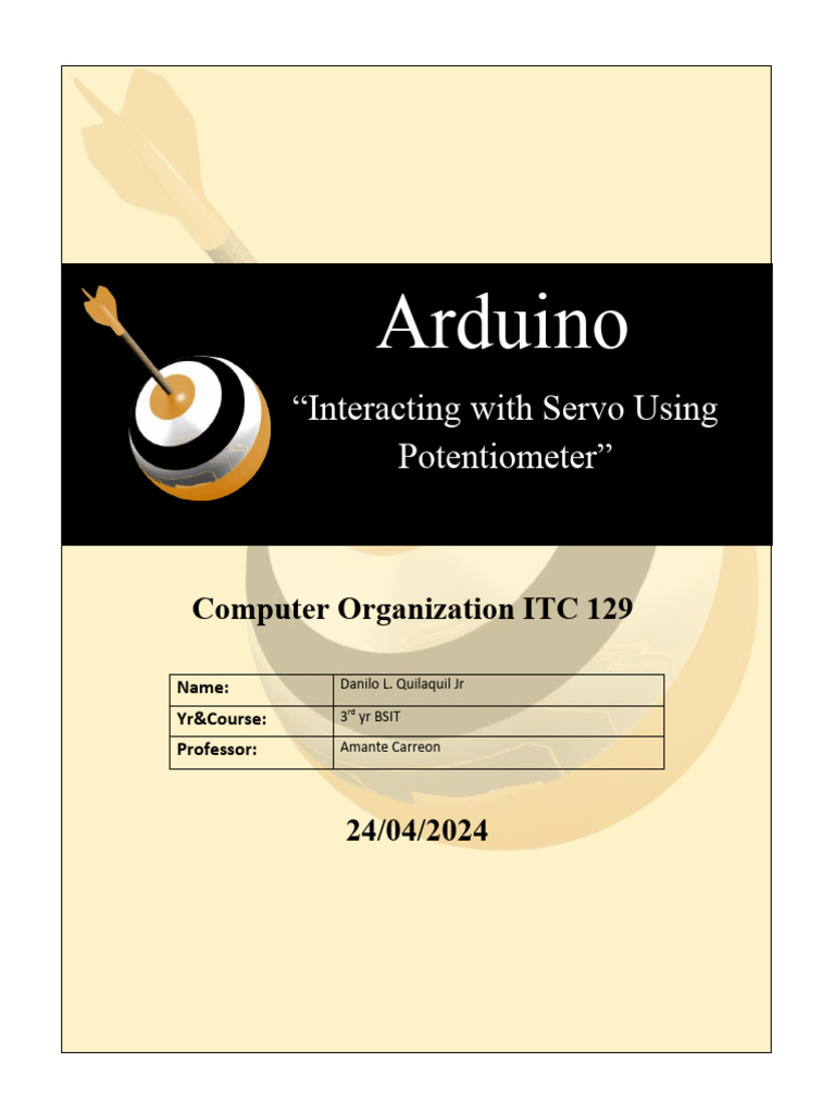 Project-Proposal-Template (UNDONE) | PDF | Arduino | Servomechanism