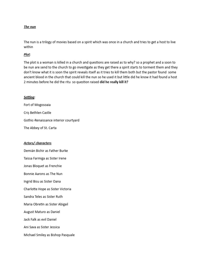 The Nun | PDF
