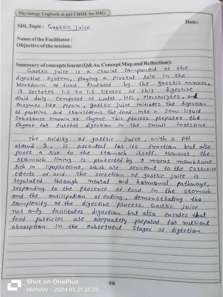 Physiology SDL | PDF