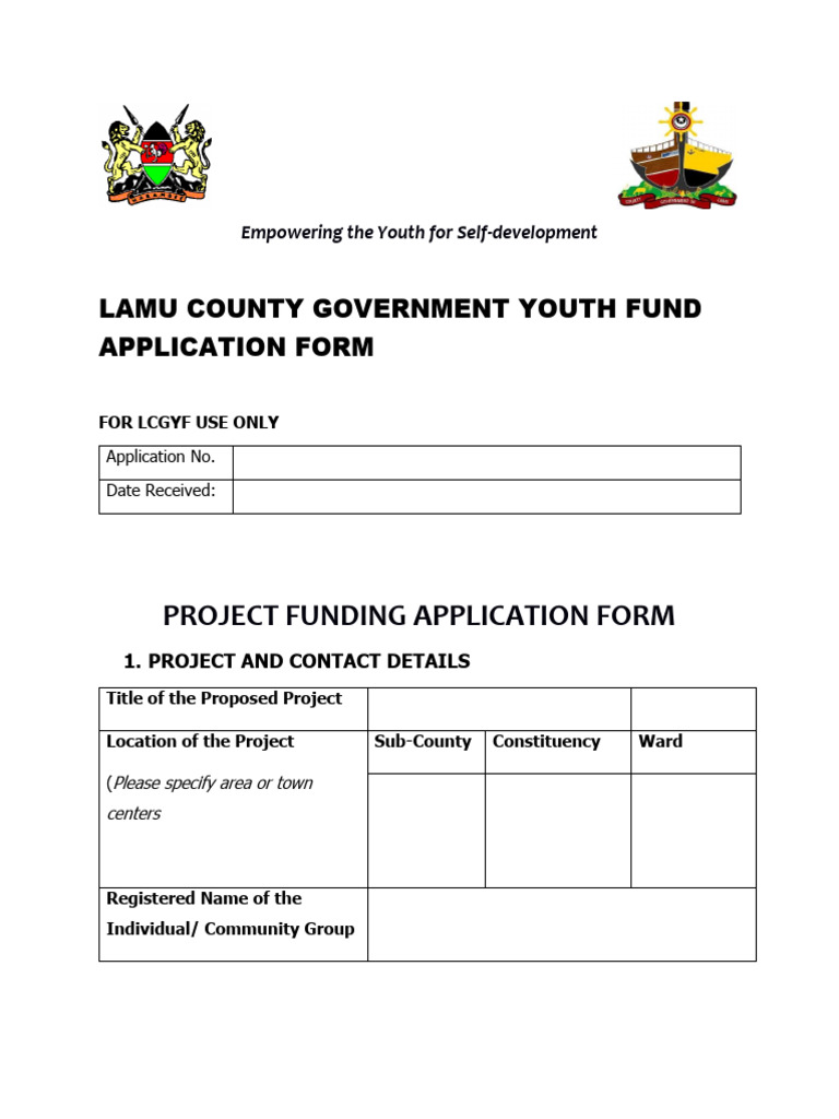 Youth Application Form | PDF | Career & Growth | Law