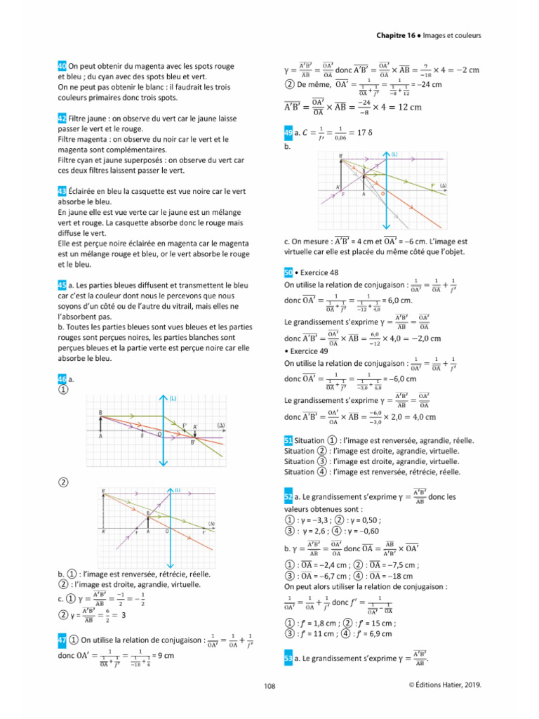Correction Exercices Du Chapitre 16 Partie 2 | PDF