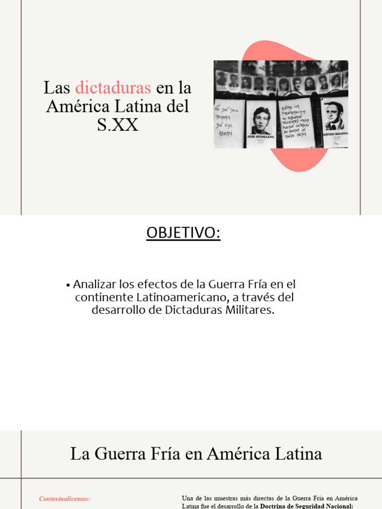 Dictaduras y Guerra Fría en LatAm | PDF | Dictadura