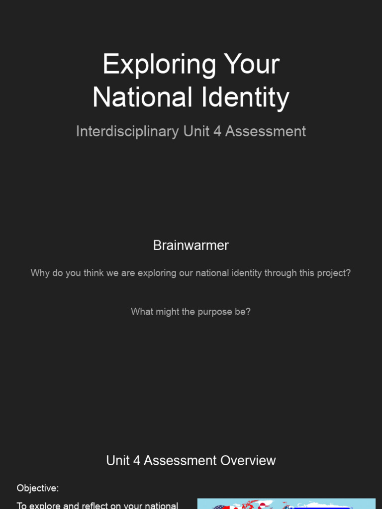 Exploring National Identity Project Guide | PDF | Liberal Arts Education