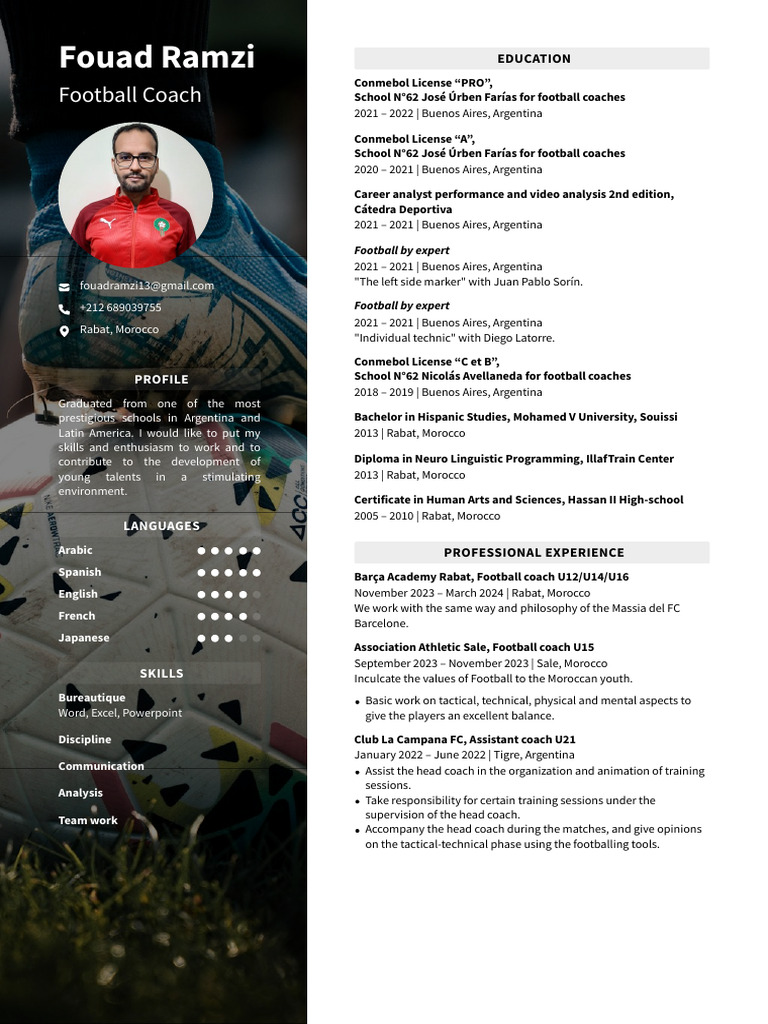 Fouad-Ramzi CV-EN - 1 | PDF | Morocco