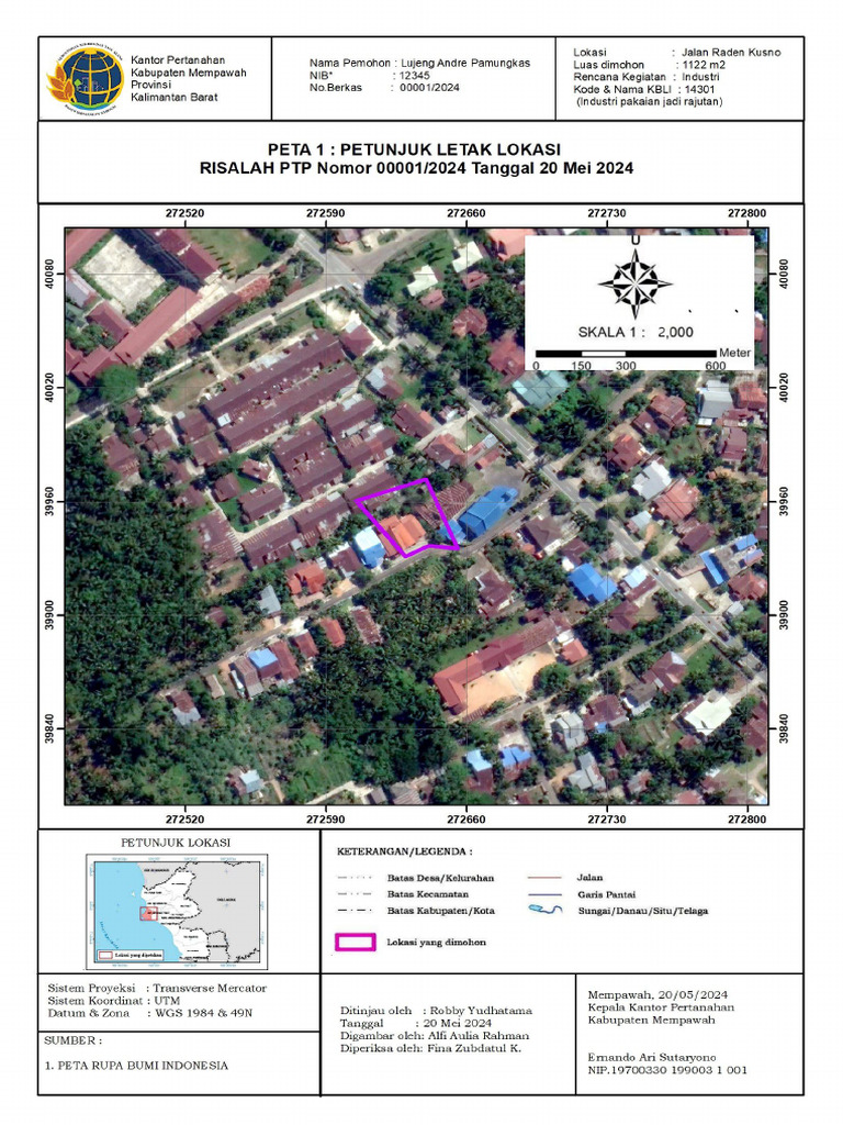 Pertimbangan Teknis Pertanahan 7 PETA | PDF